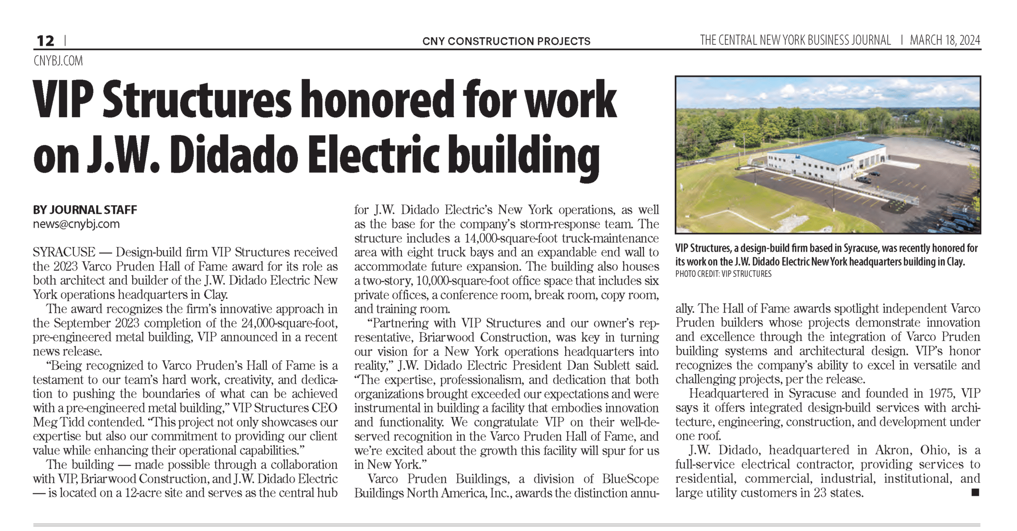 VIP Structures Recognized in National Metal Builder Hall of Fame ...